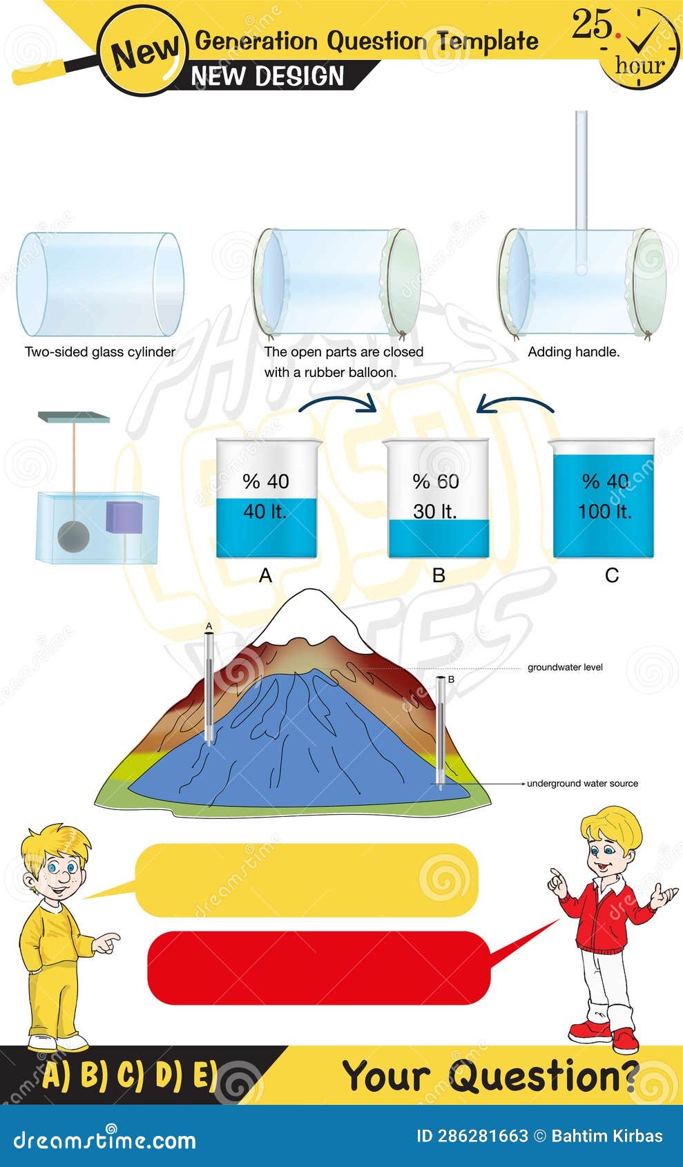 Physics - Pressure and Lifting Force, Archimedes Principle, Pressure of ...