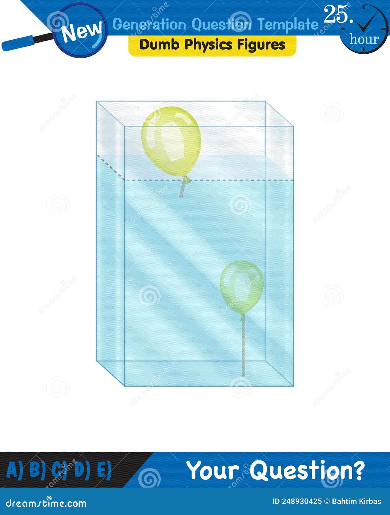 Physics, Pressure Of Liquids, Buoyant Forces Of Liquids Stock ...