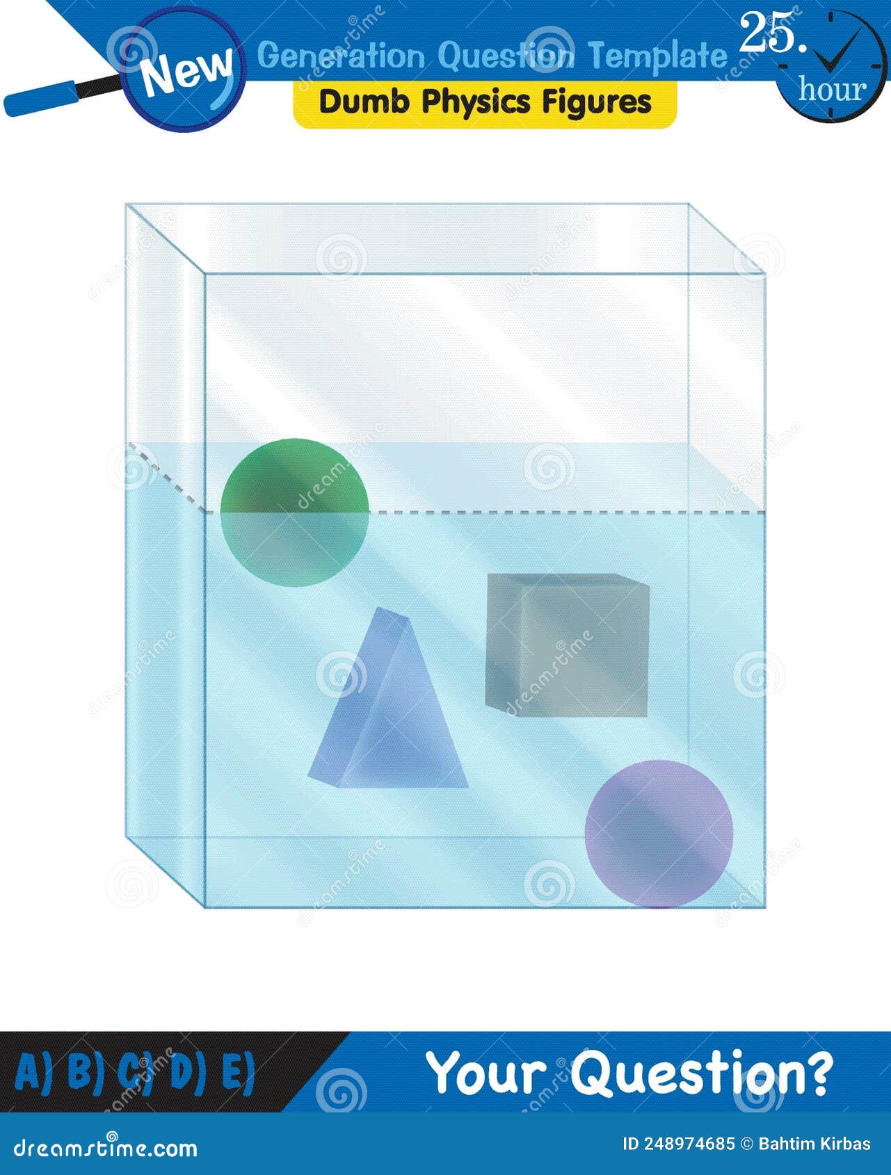 Physics, Pressure Of Liquids, Buoyant Forces Of Liquids Royalty-Free ...