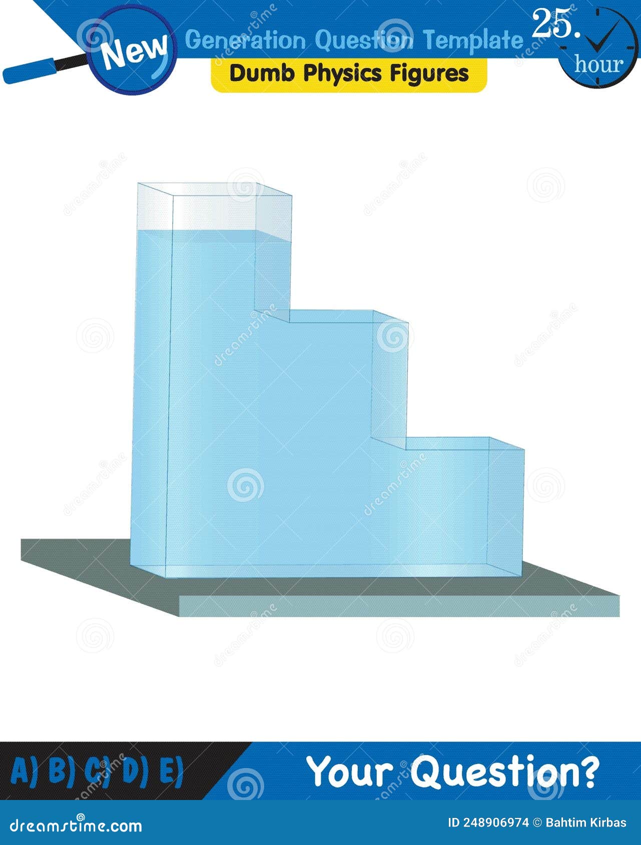 Physics, Pressure of Liquids, Buoyant Forces of Liquids Stock Vector ...