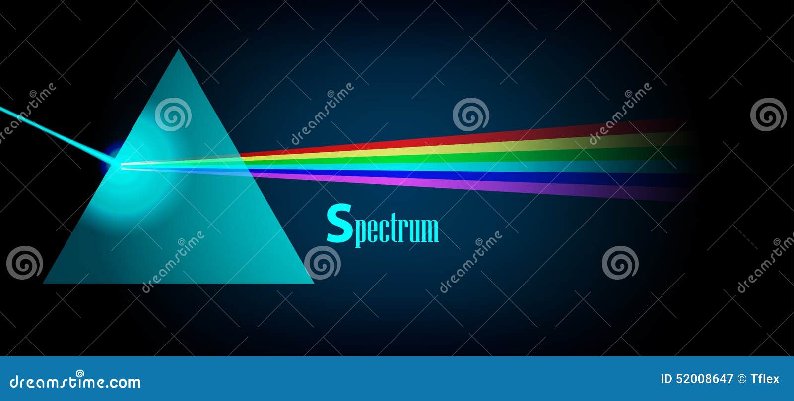 Physics Prism eps10 stock vector. Illustration of luminosity - 52008647