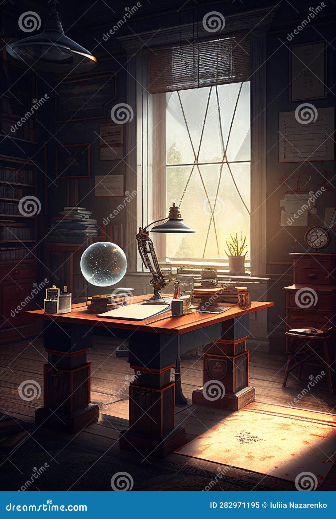 Physics Room with Instruments. AI Generated Stock Illustration ...
