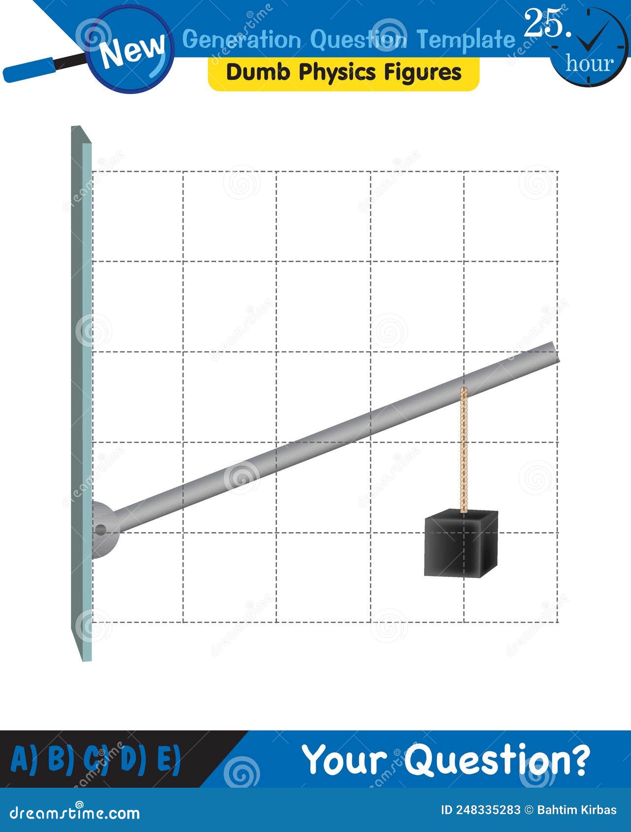 Physics, Simple Machines, Next Generation Question Template Stock ...