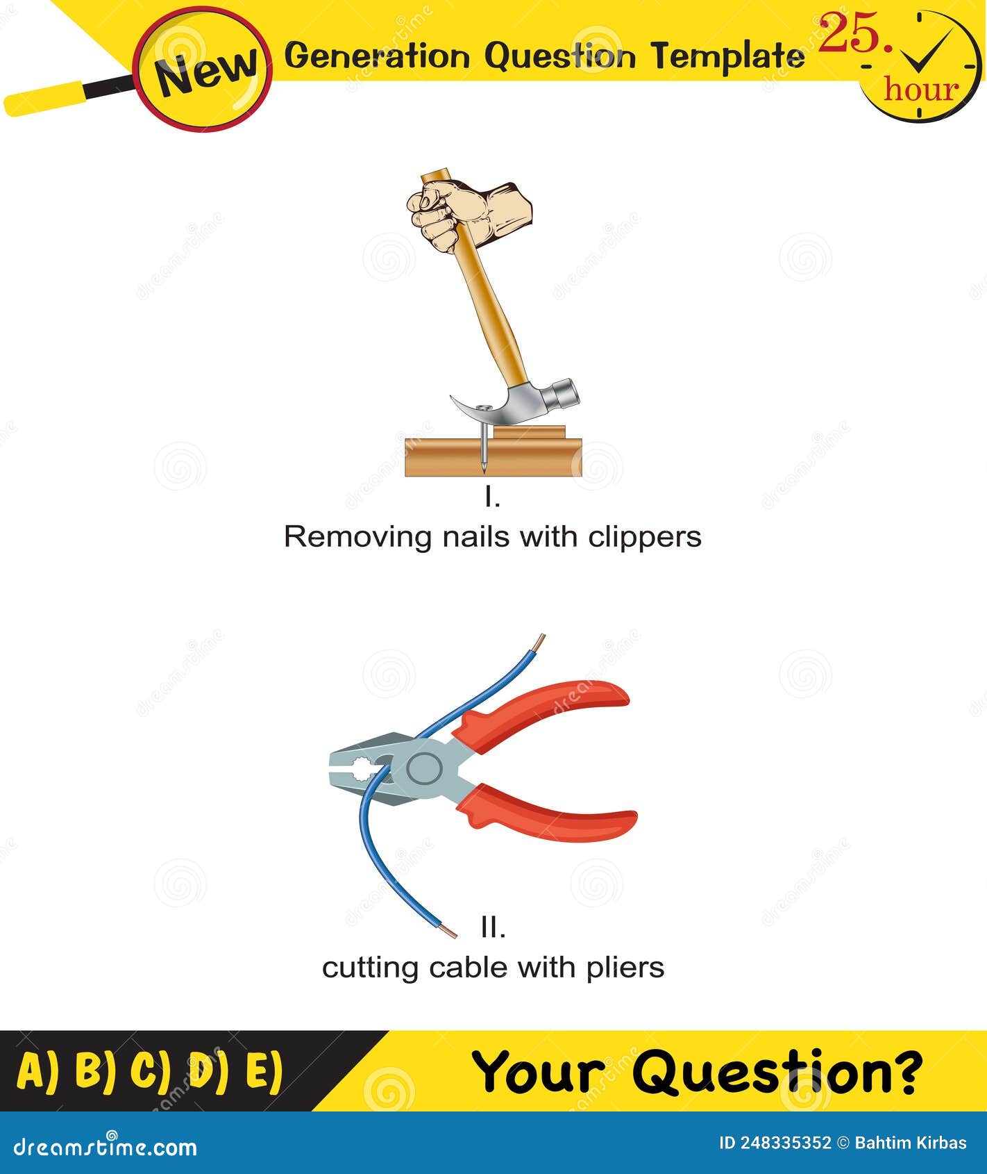 Physics, Simple Machines, Next Generation Question Template Stock ...