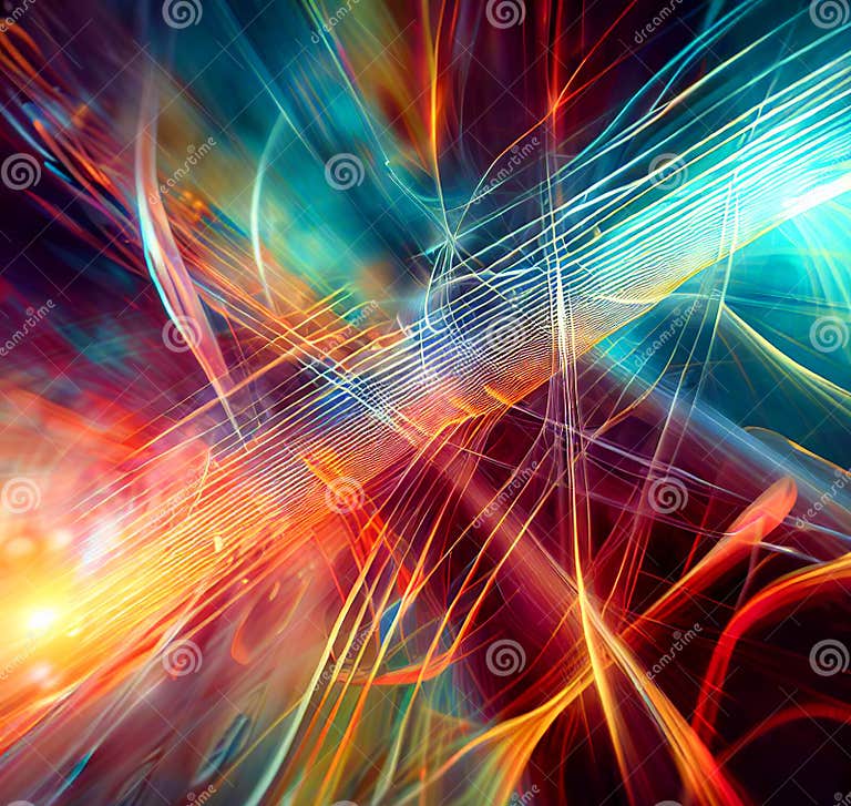 Abstract String Theory Concept Stock Illustration - Illustration of ...
