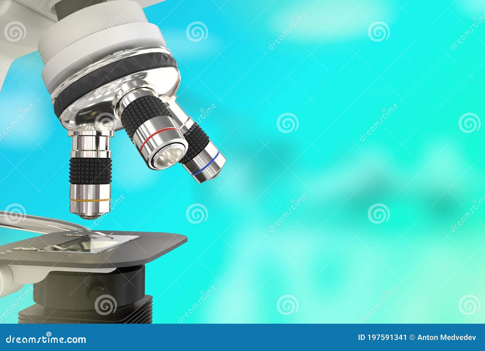 Physics Study Concept, Object 3D Illustration - Laboratory Hi-tech ...