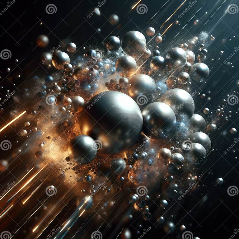 Subatomic particles stock illustration. Illustration of subatomic ...