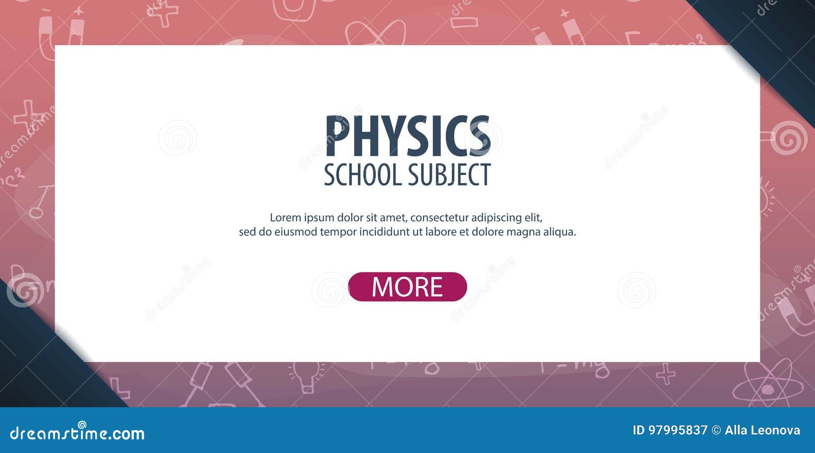 Physics Subject. Back To School Background. Education Banner. Royalty ...