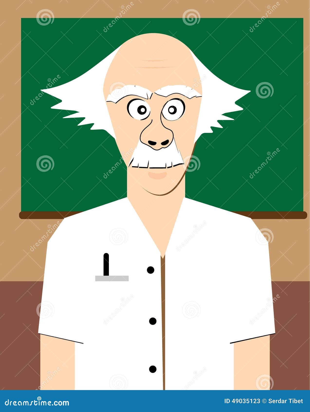 Physics teacher stock vector. Illustration of room, artwork - 49035123