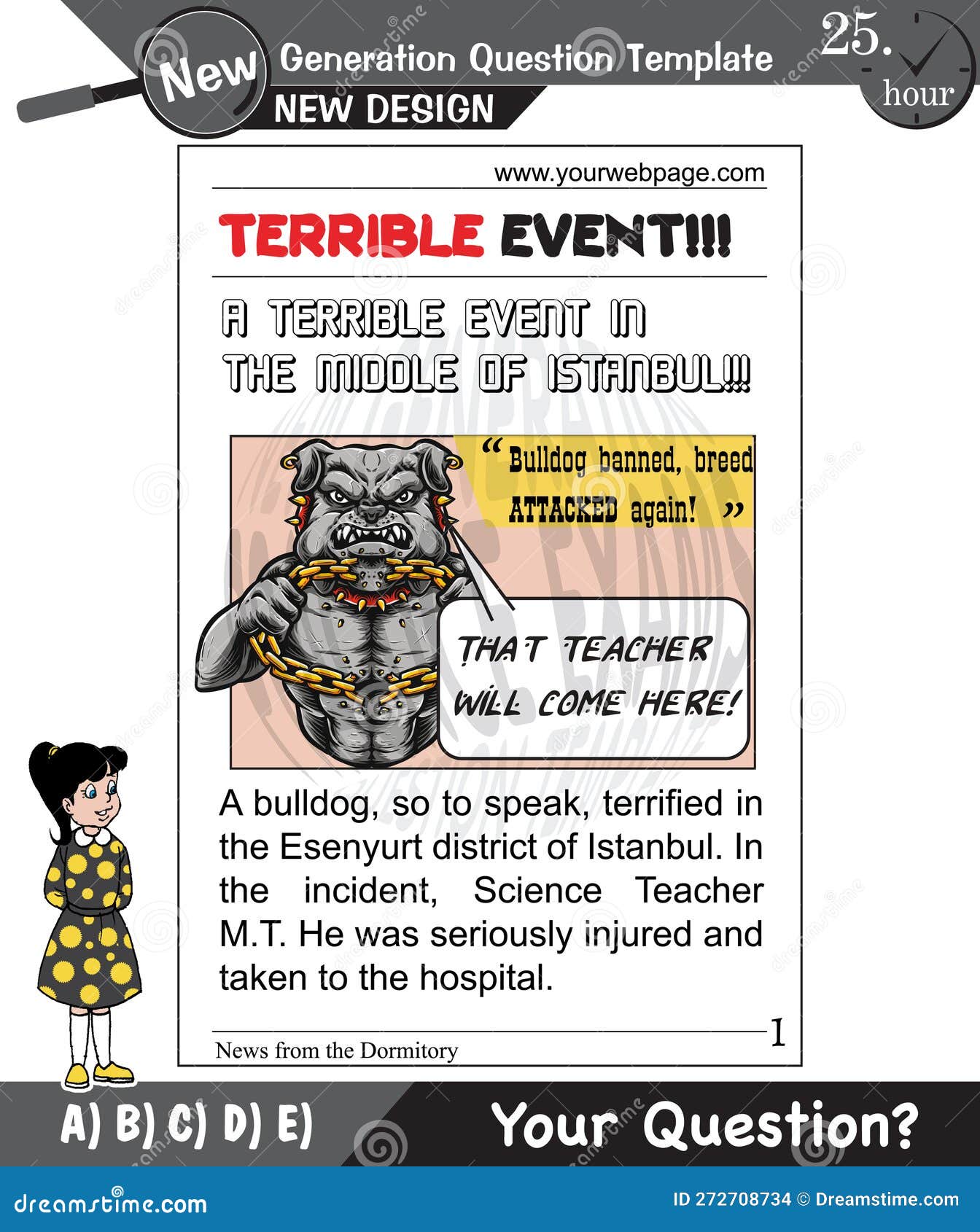 Physics, Text Template, Next Generation Question Template Stock Vector ...