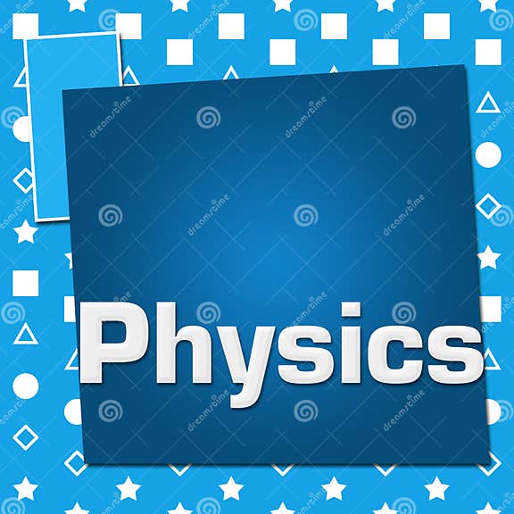 Physics Blue Basic Symbol Squares Stock Illustration - Illustration of ...