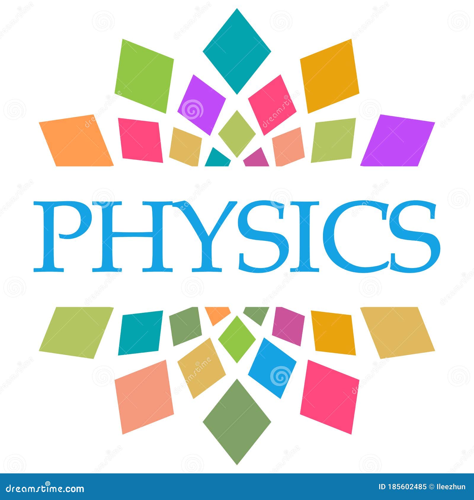 Physics Colorful Shapes Circular Stock Illustration - Illustration of ...