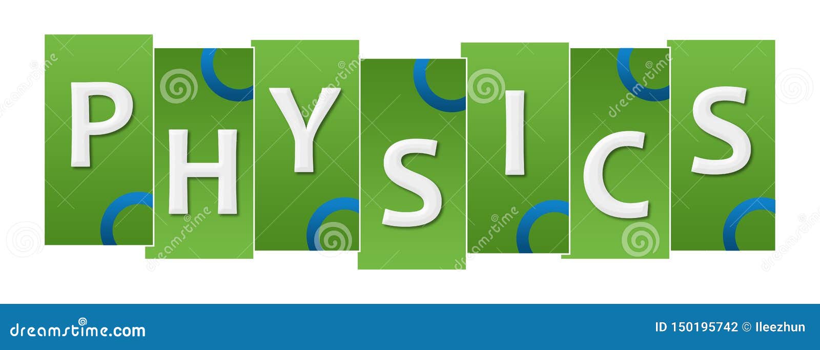 Physics Green Blue Stripes Rings Stock Illustration - Illustration of ...