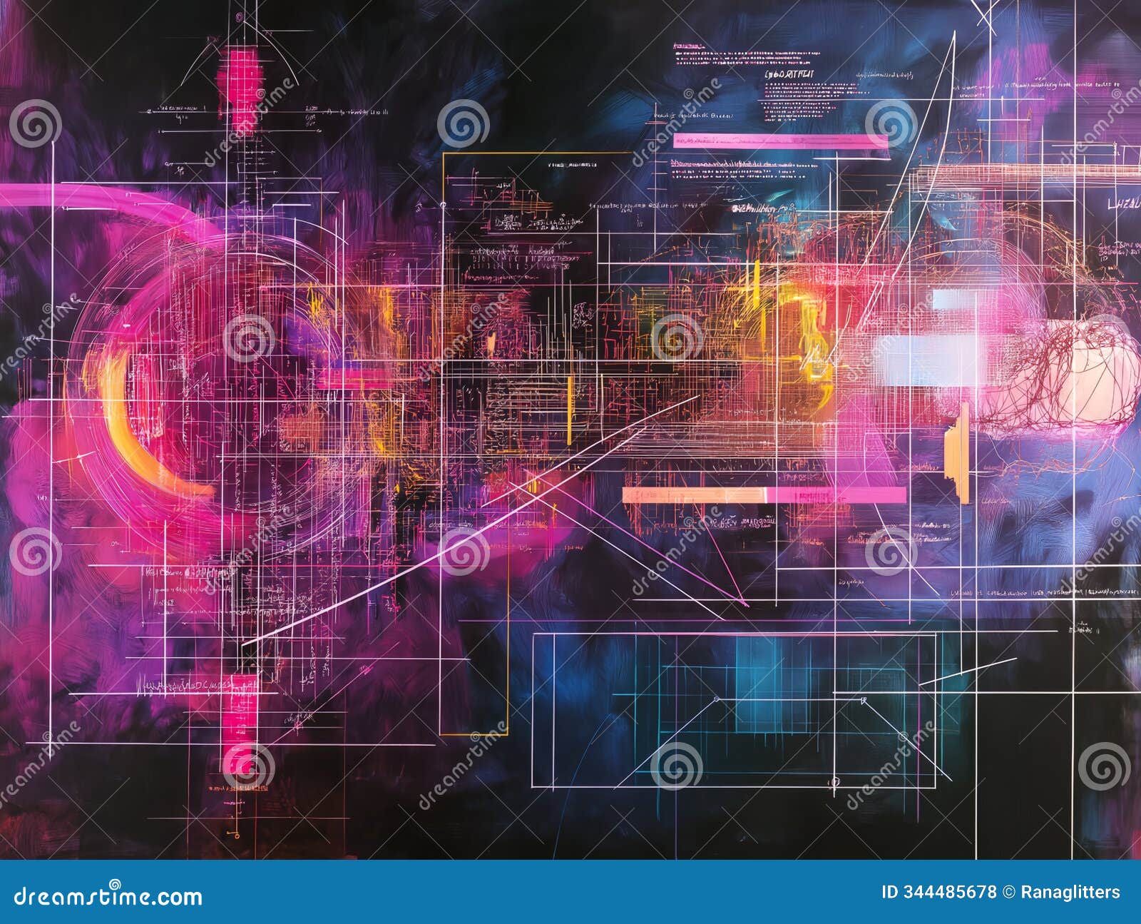 Dynamic Physics Logo Design With Circle In Center Cartoon Vector ...