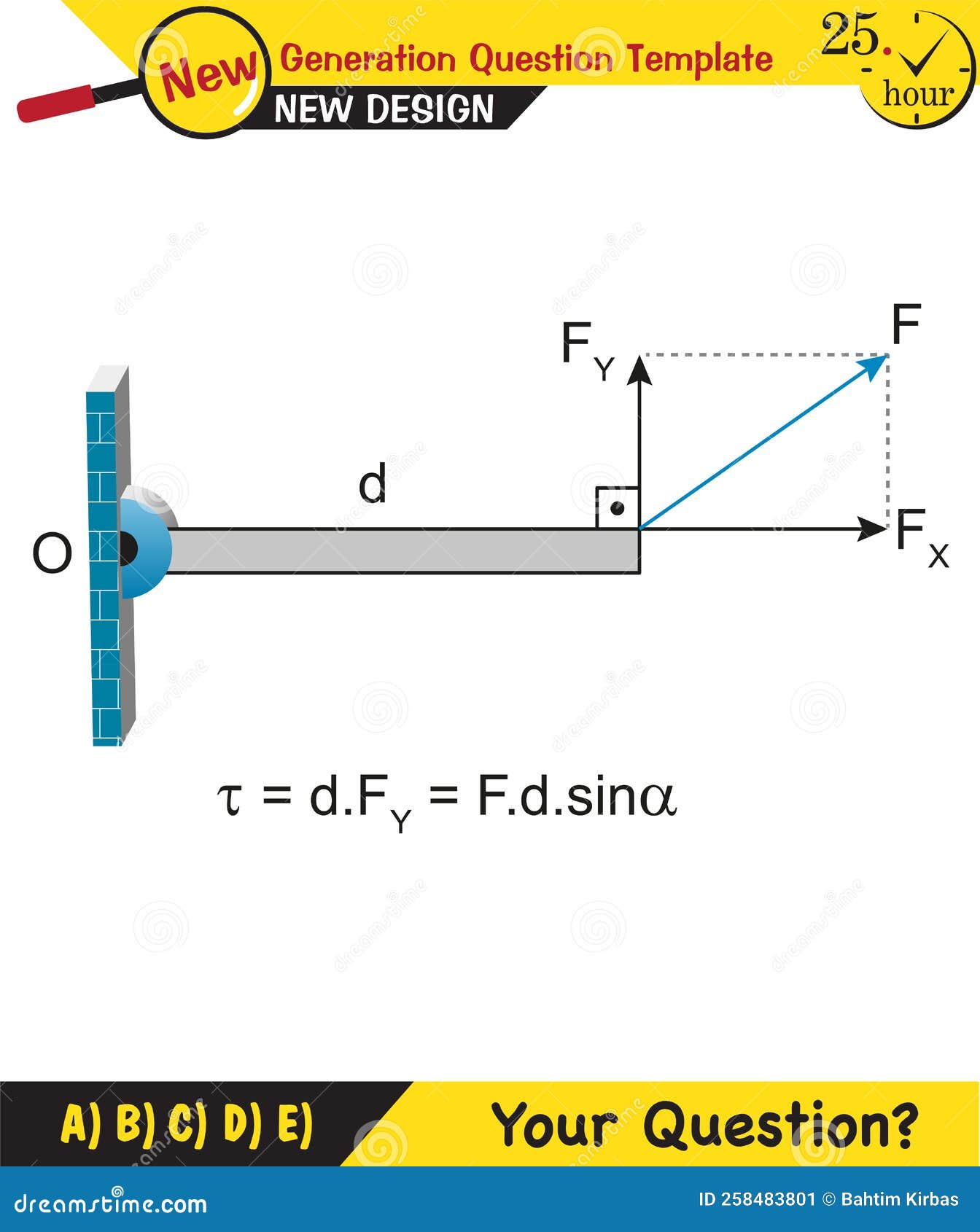 Torque Physics Example Diagram, Mechanical Vector Illustration Poster ... Torque Physics Example Diagram, Mechanical Vector Illustration Poster ...