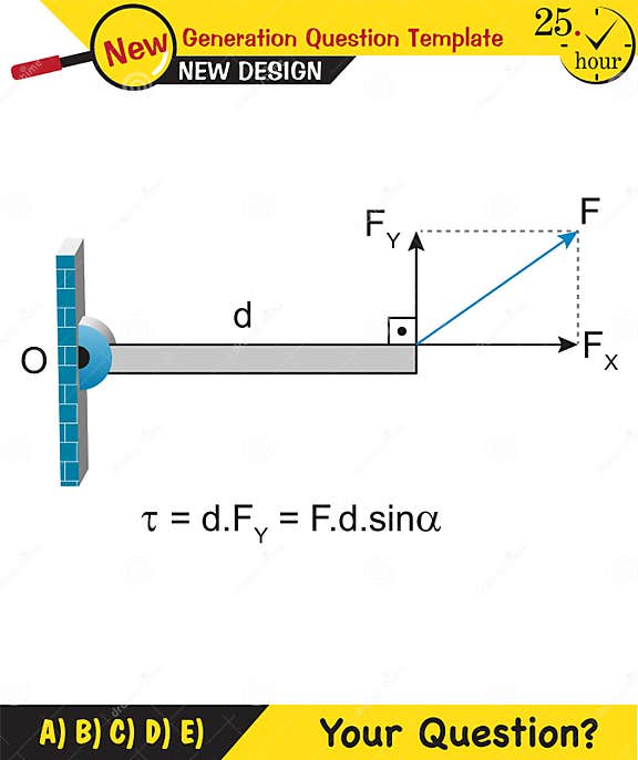 Physics, Torque, EPS, Editable Stock Illustration - Illustration of ...