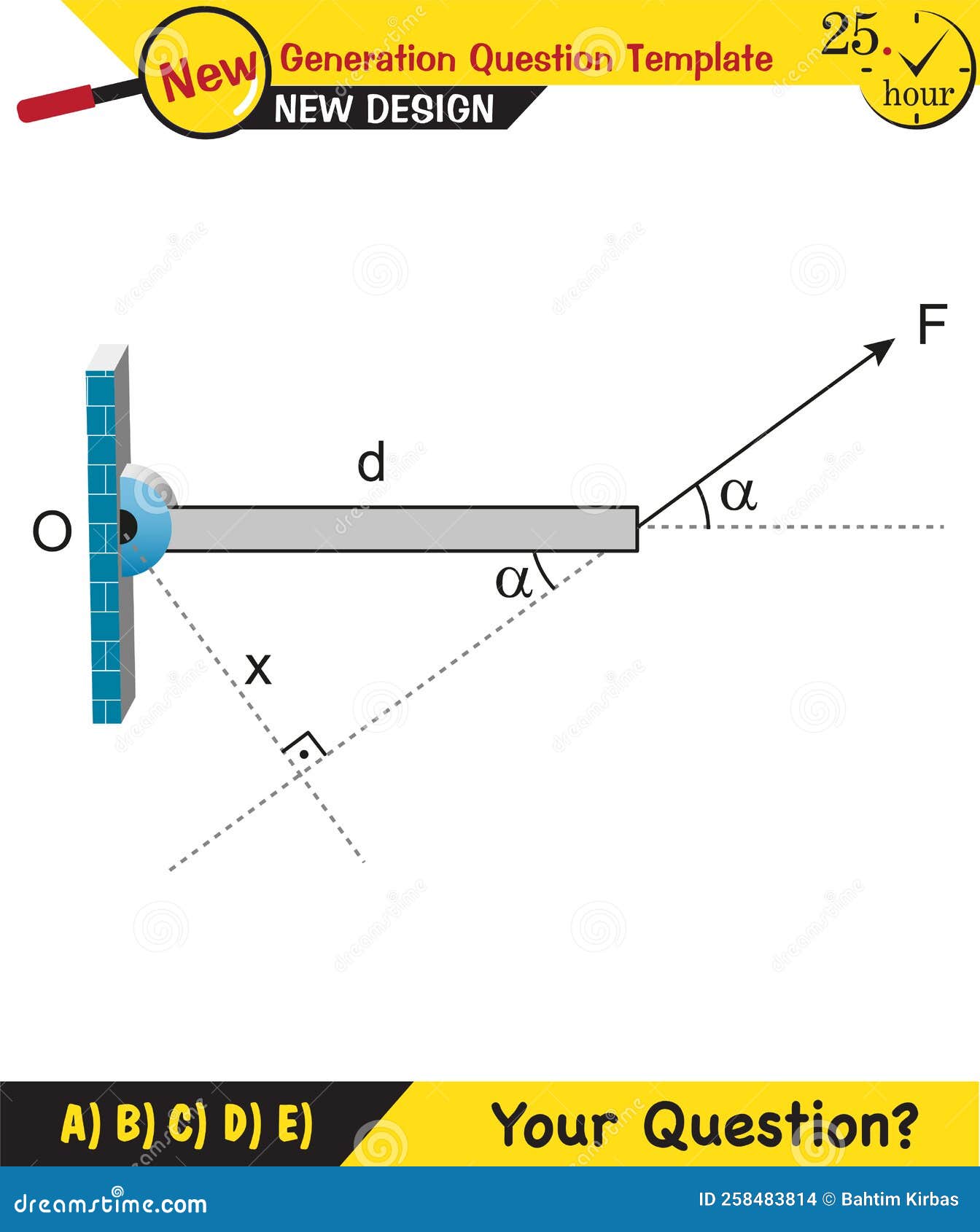 Physics, Torque, EPS, Editable Stock Illustration - Illustration of ...