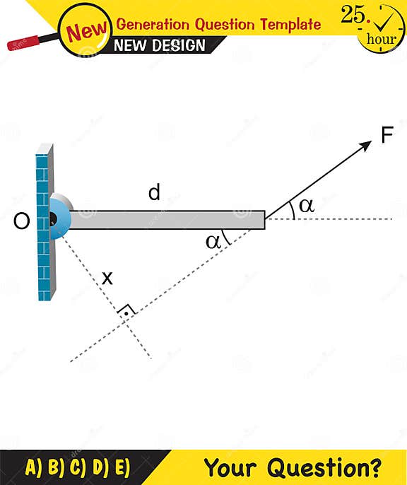Physics, Torque, EPS, Editable Stock Illustration - Illustration of ...