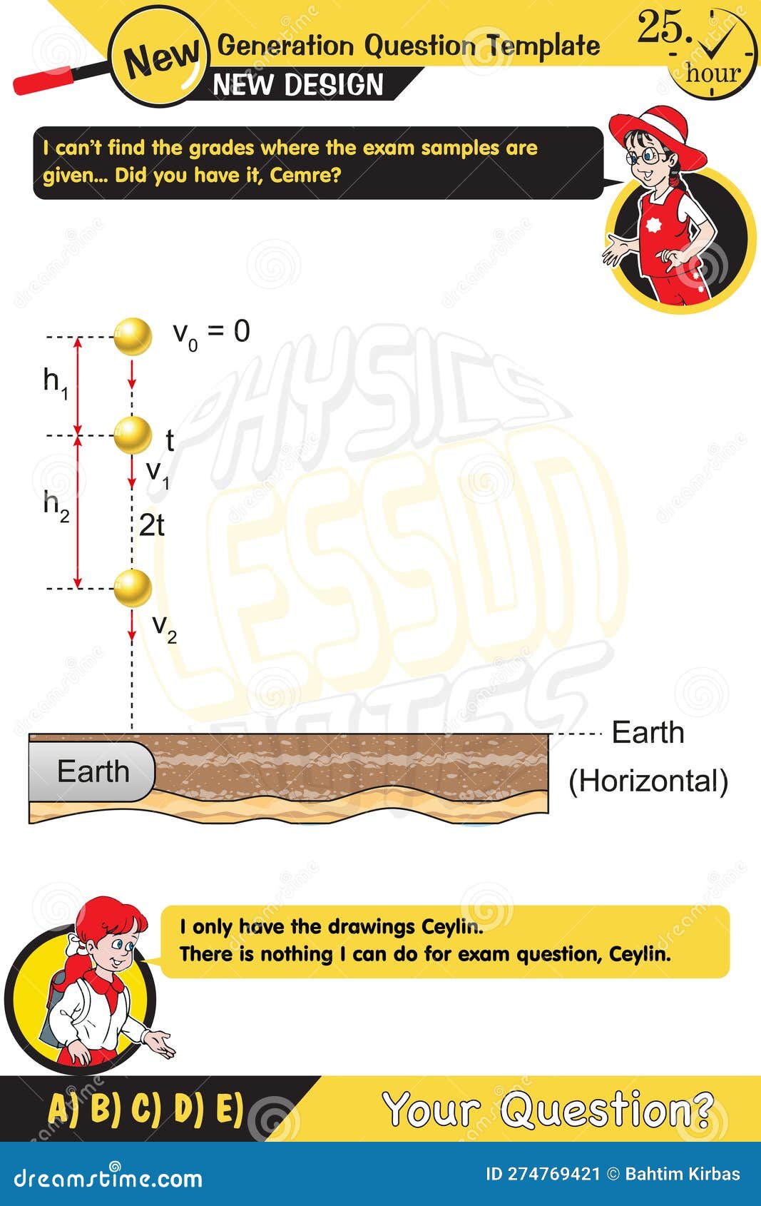 Physics, Vector Illustration of a Forces and Motion, Shots, Next ...
