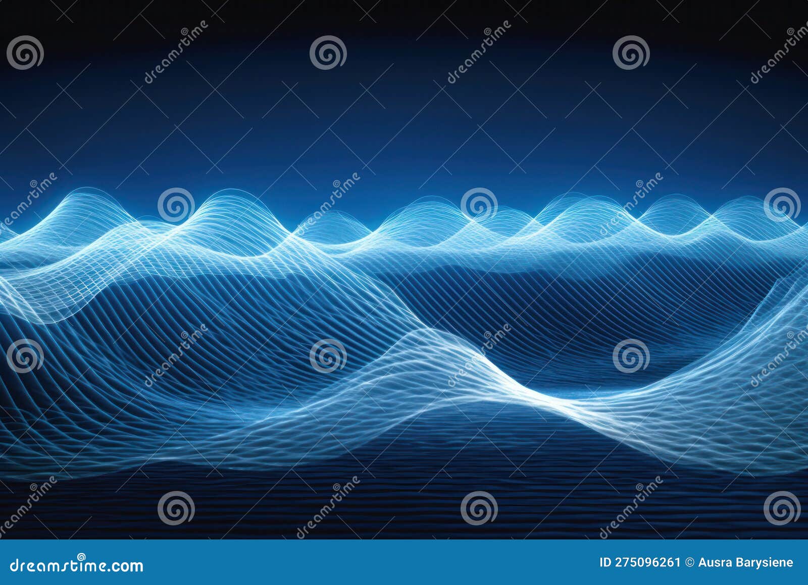 Physics Waves, Abstract Illustration. Created Using Generative Al Tools ...