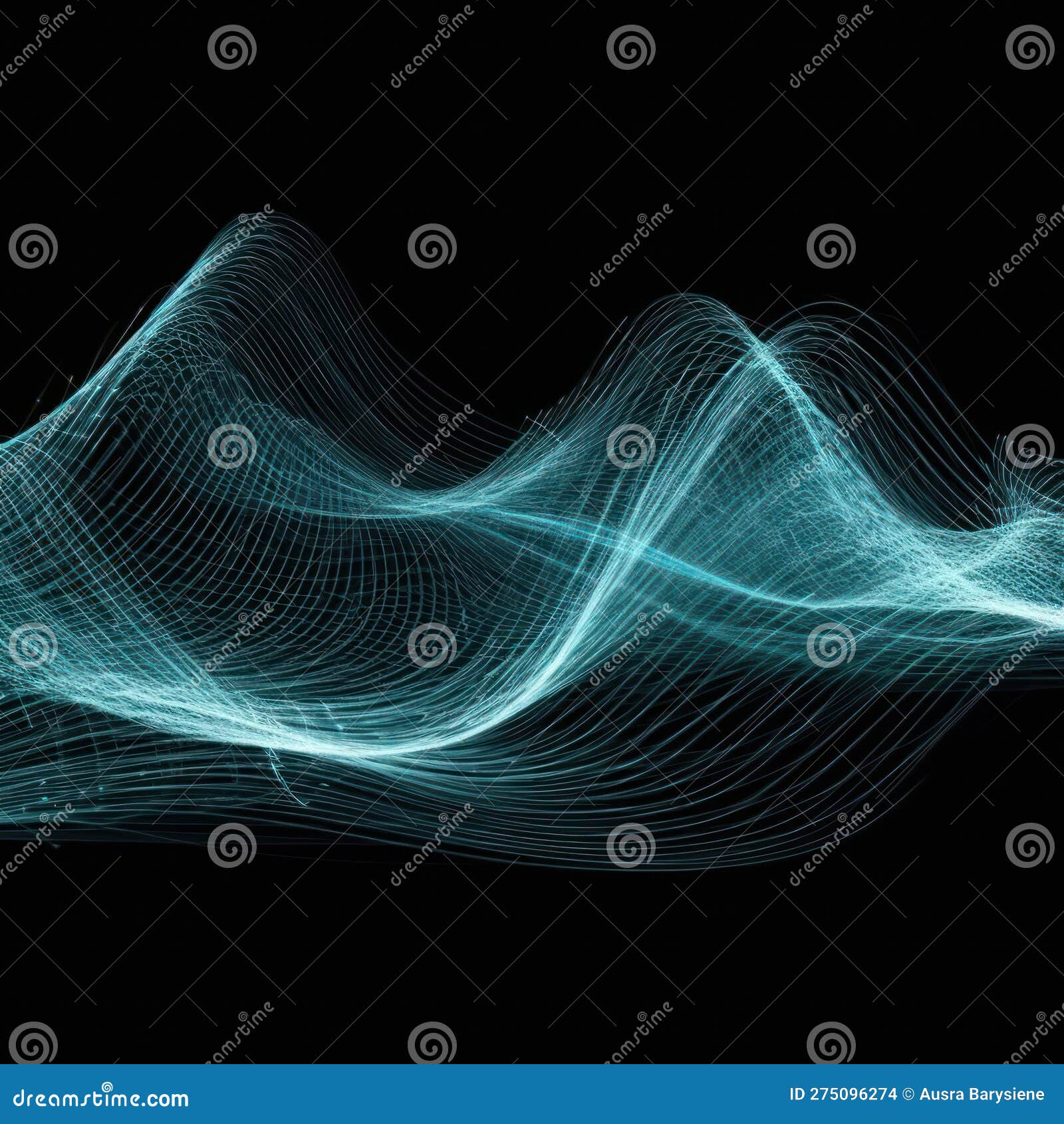 Physics Waves, Abstract Illustration. Created Using Generative Al Tools ...