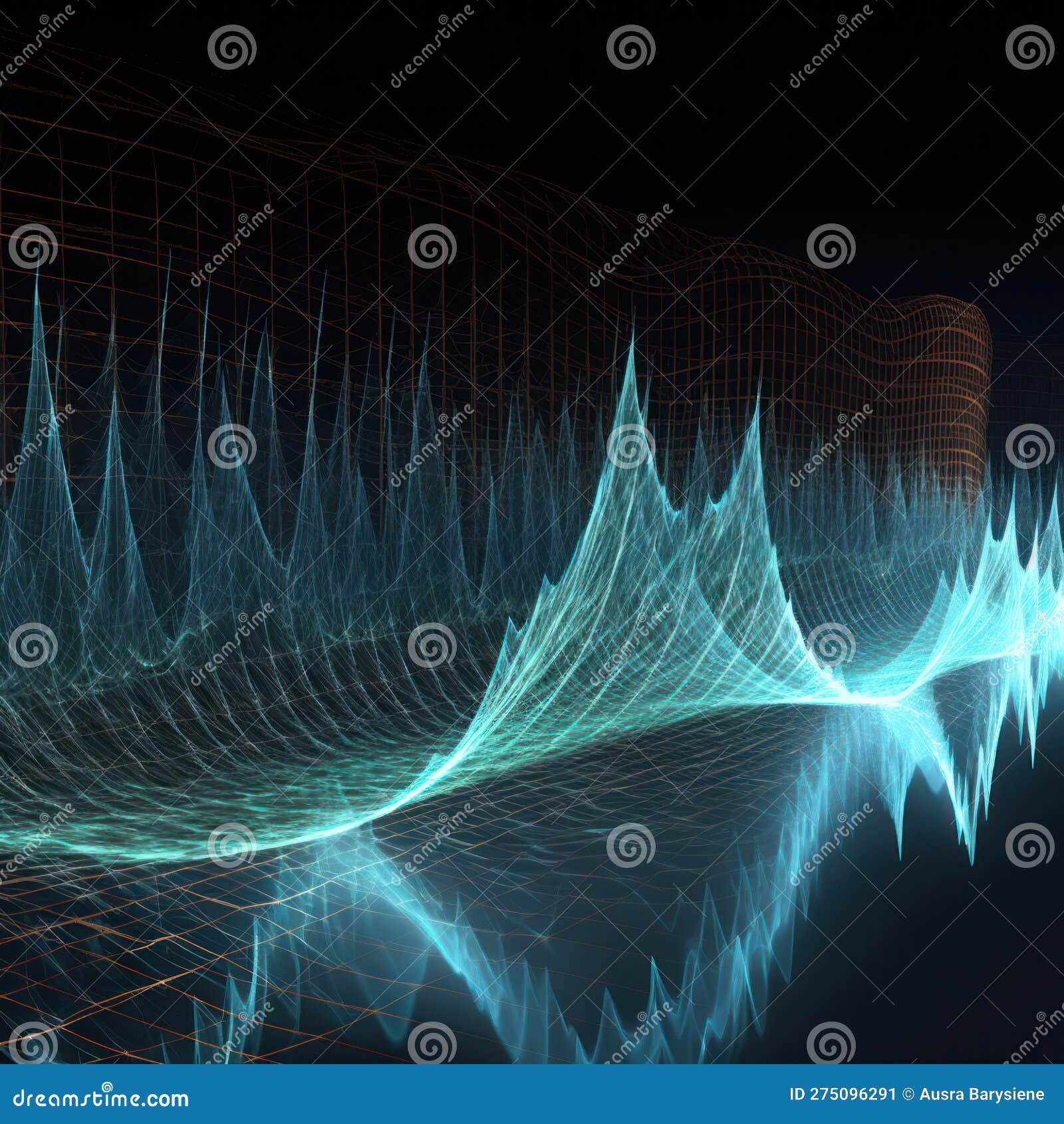 Physics Waves, Abstract Illustration. Created Using Generative Al Tools ...