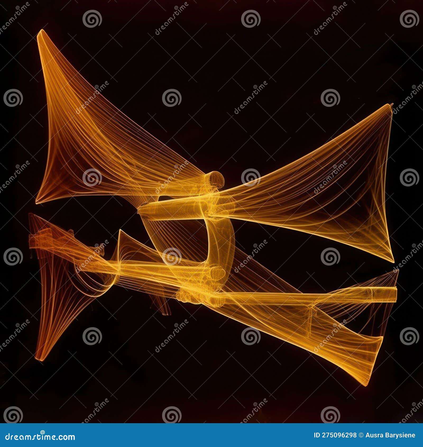 Physics Waves, Abstract Illustration. Created Using Generative Al Tools ...
