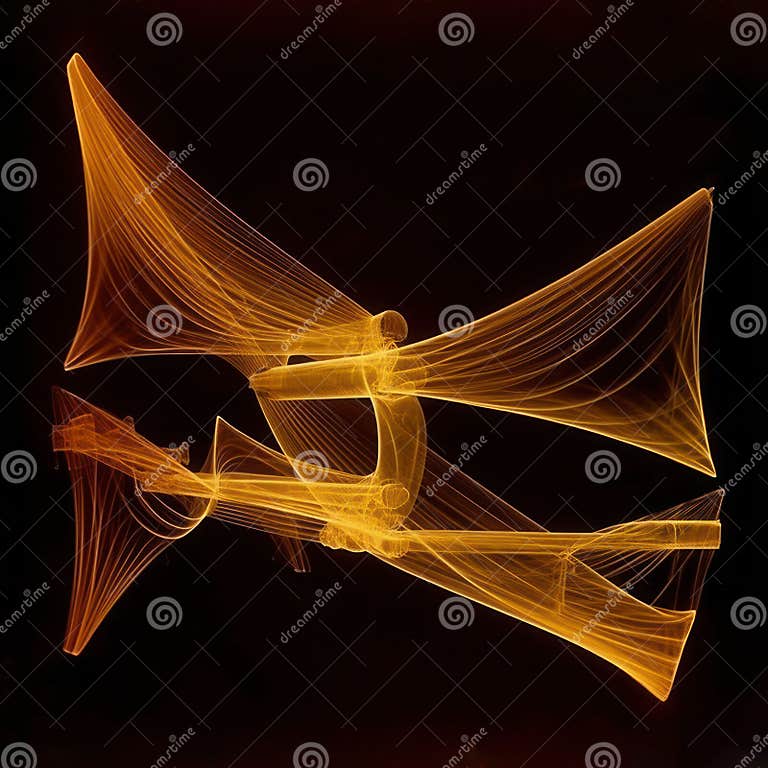 Physics Waves, Abstract Illustration. Created Using Generative Al Tools ...