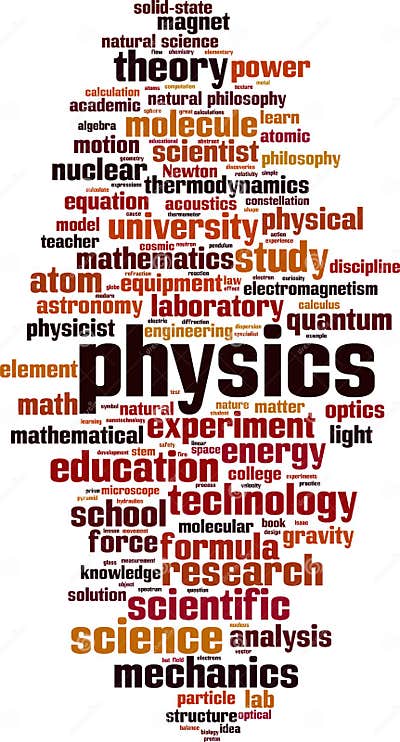 Physics word cloud stock vector. Illustration of analysis - 173539081