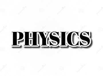 Physics Word Text 3d Typography Illustration Stock Illustration ...