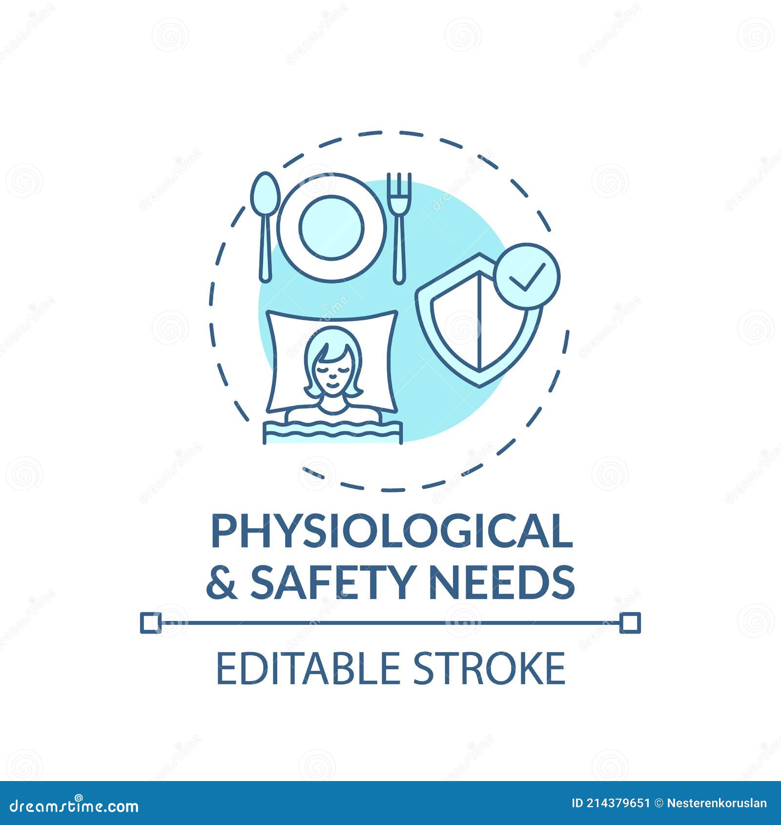Physiological and Safety Needs Turquoise Concept Icon Stock Vector ... Physiological and Safety Needs Turquoise Concept Icon Stock Vector ...