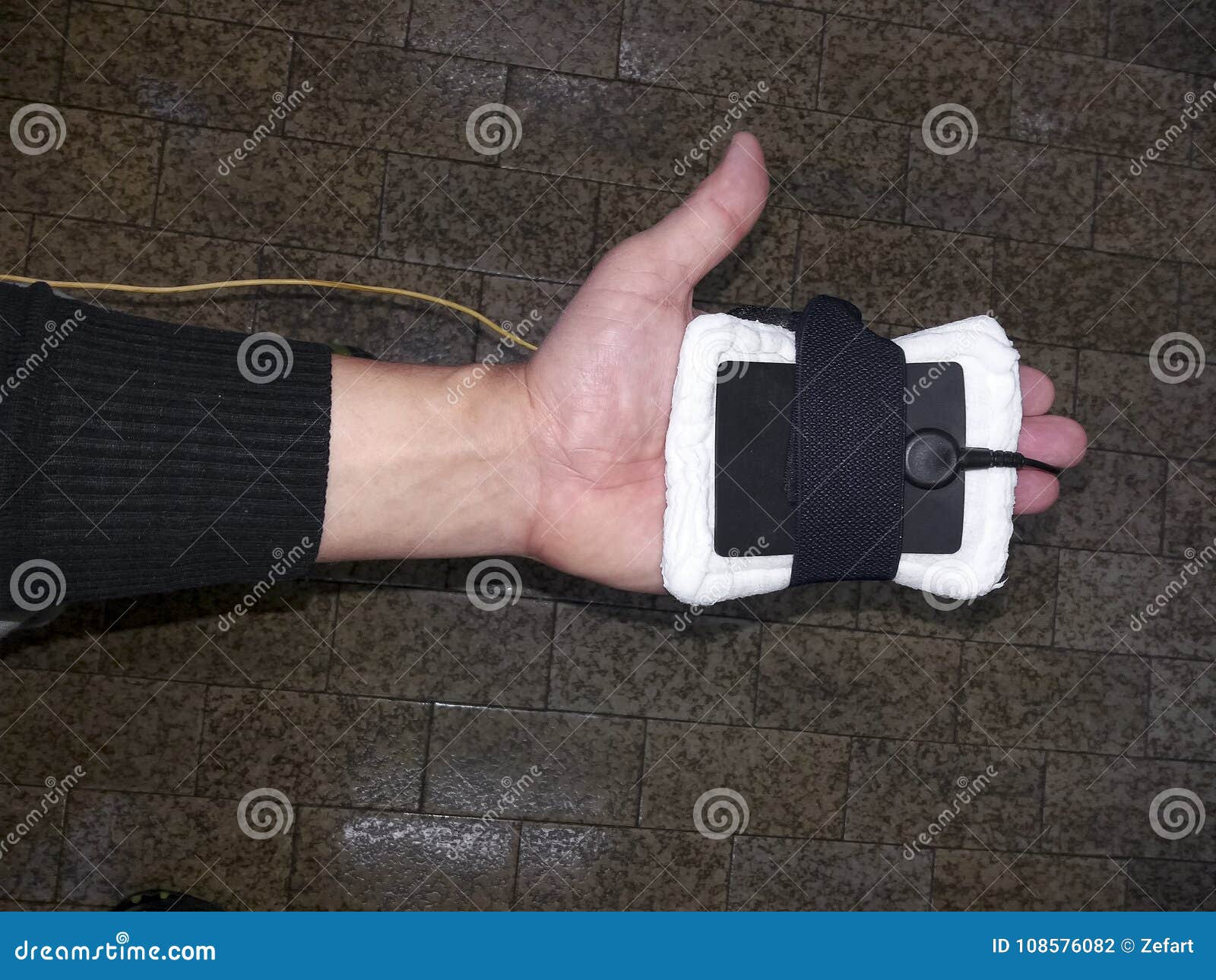 Physiotherapy Electrical Impulse Shock Treatment Stock Photo - Image of ...