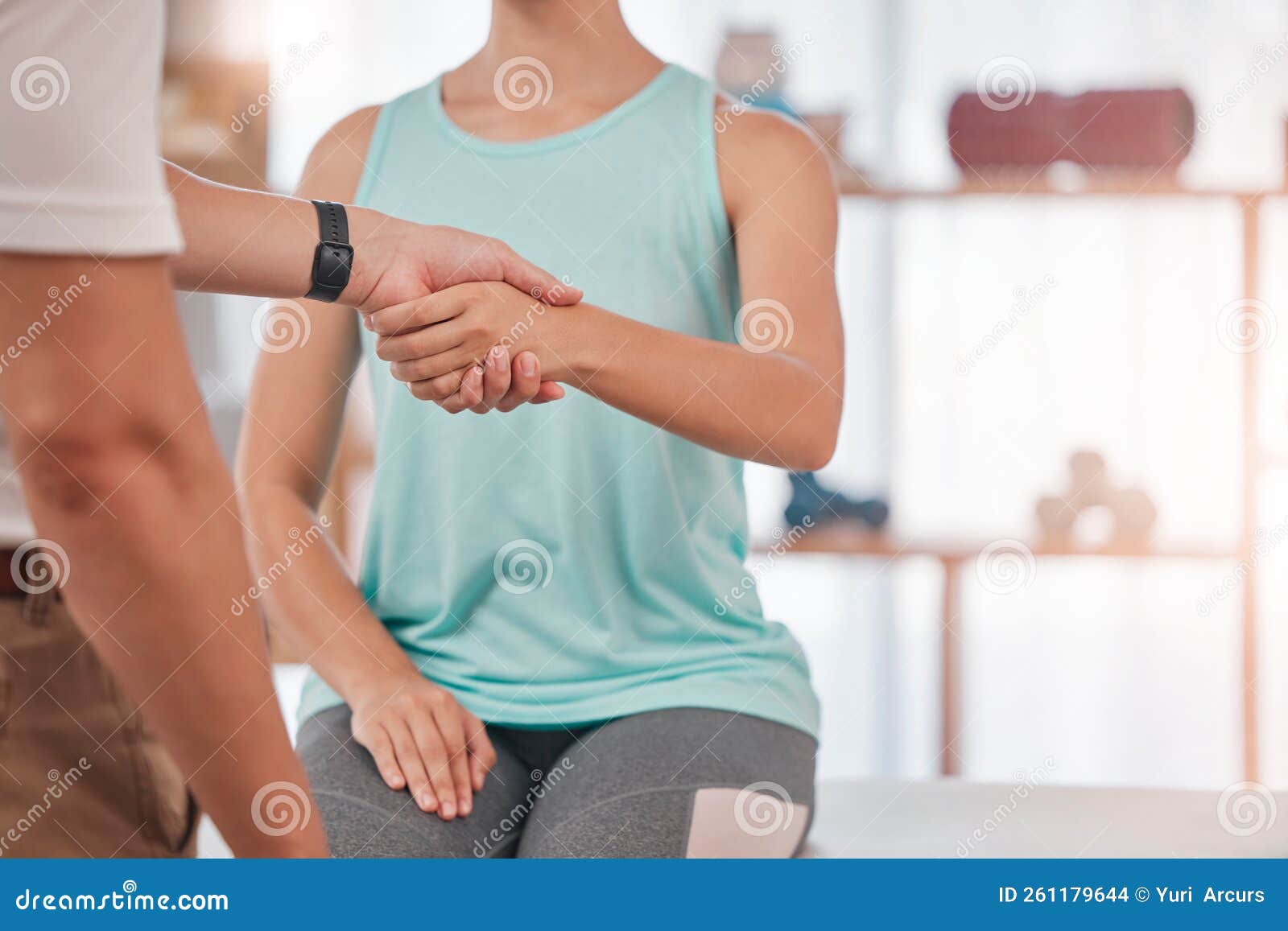 Physiotherapy, Hand Shake and Woman Consulting Physiotherapist for ...