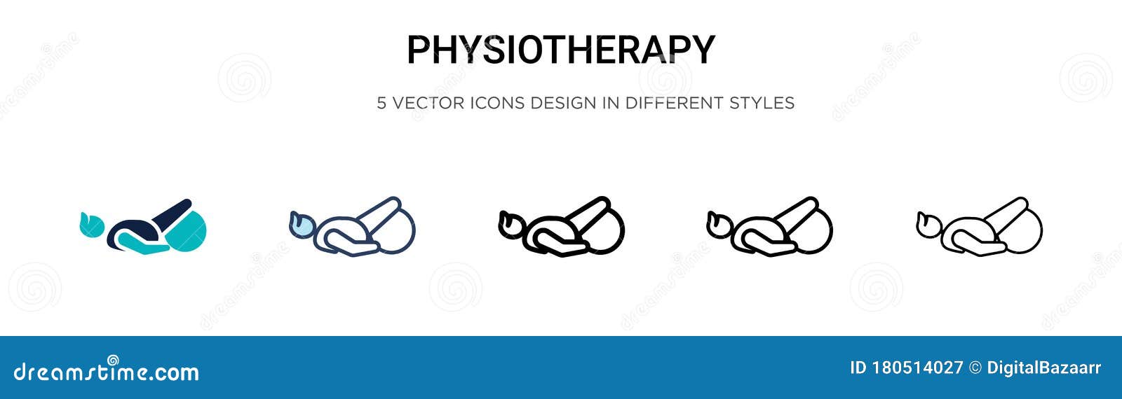Physiotherapy Icon in Filled, Thin Line, Outline and Stroke Style ...