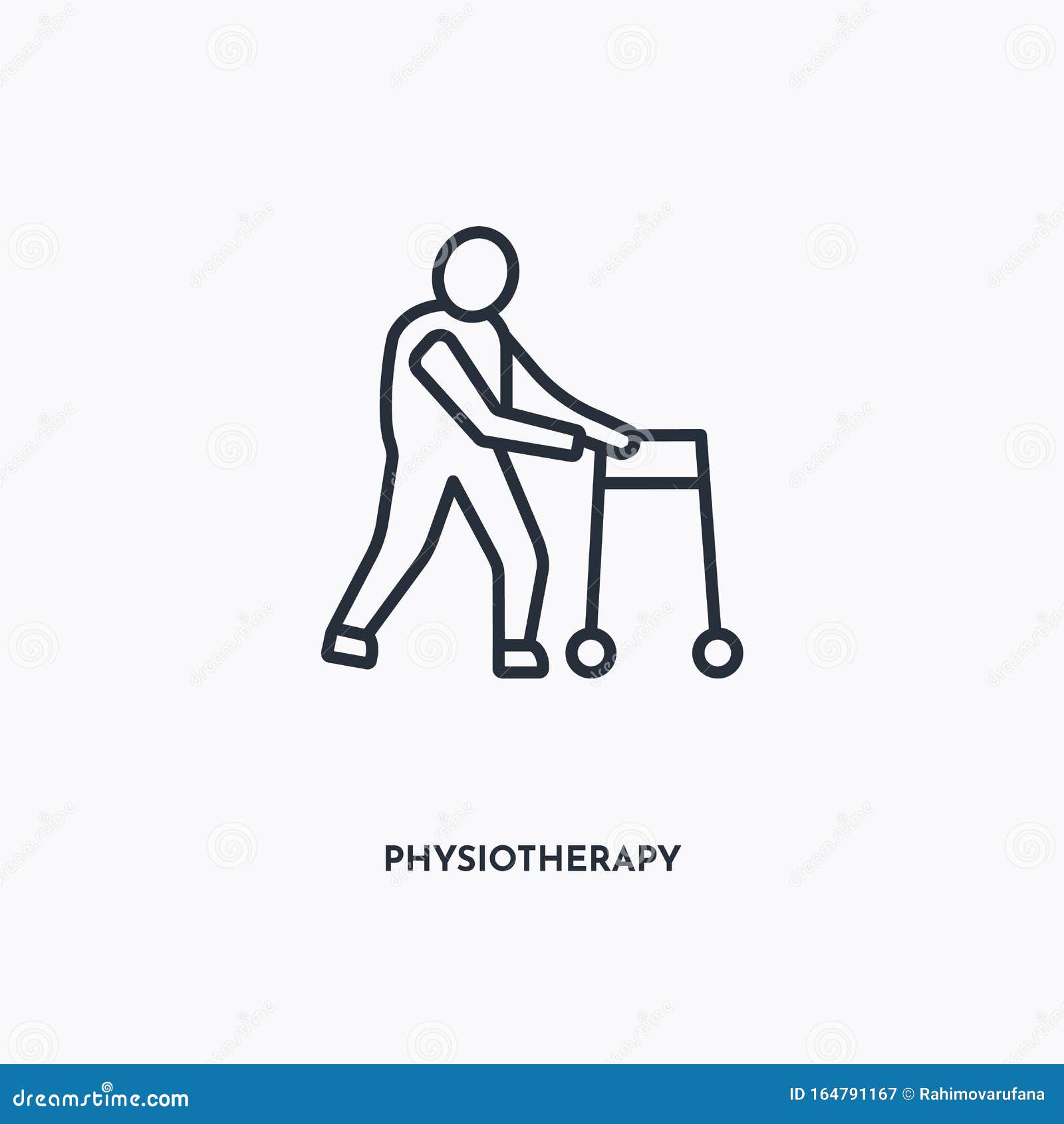 Physiotherapy Outline Icon. Simple Linear Element Illustration ...