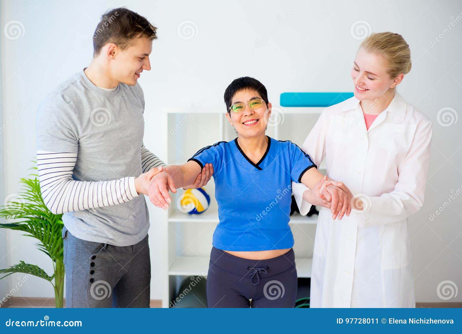 Physiotherapy in progress stock image. Image of therapy - 97728011