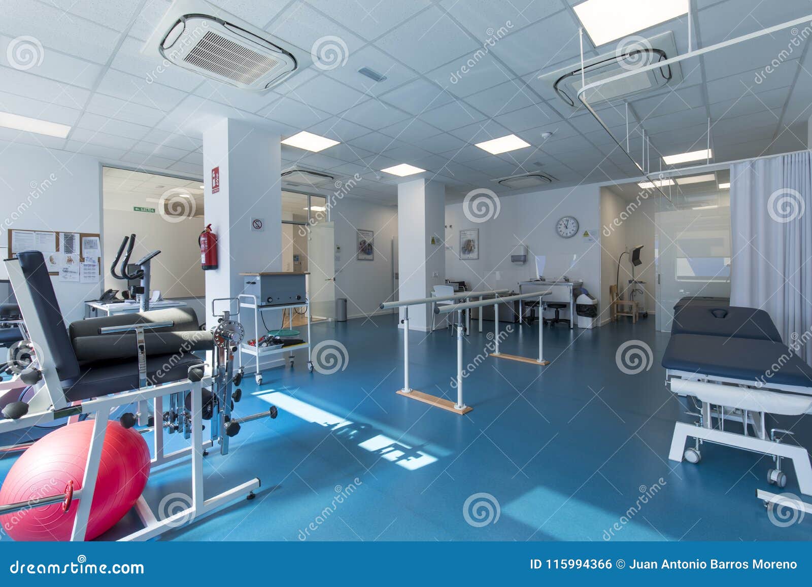 Physiotherapy room. stock photo. Image of health, care - 115994366
