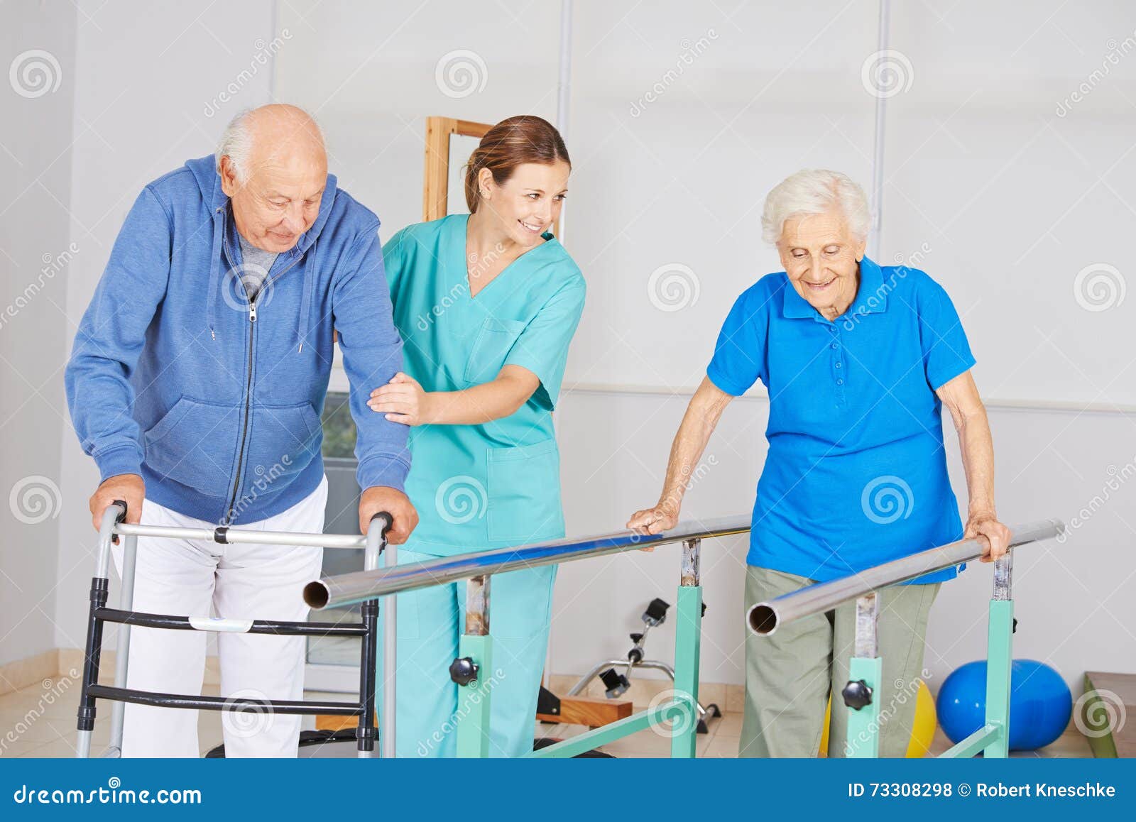 Physiotherapy with Senior People Stock Photo - Image of disease, people ...