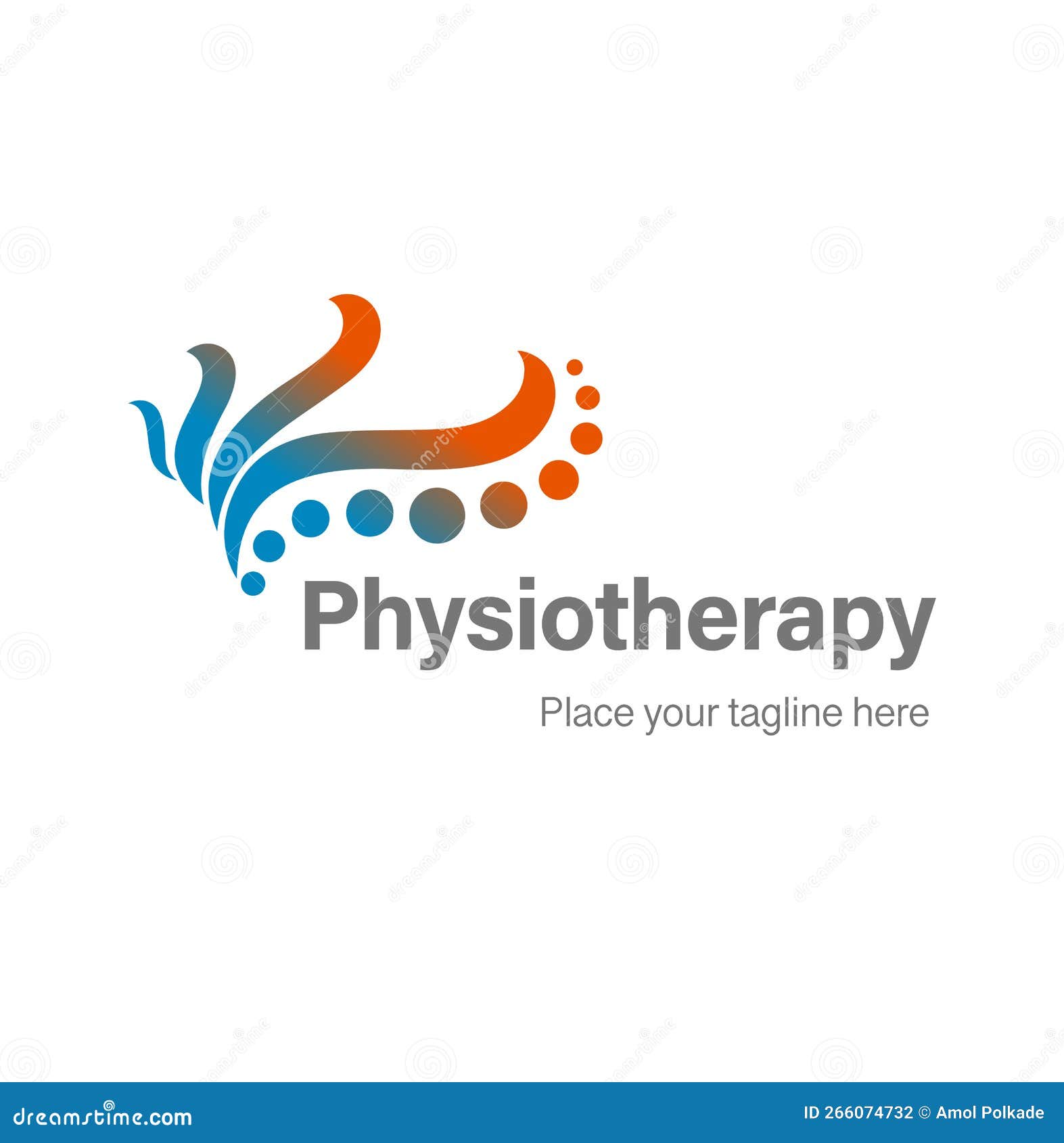 Physiotherapy Typography Vector Logo. Physiotherapy Dummy Icon Stock ...