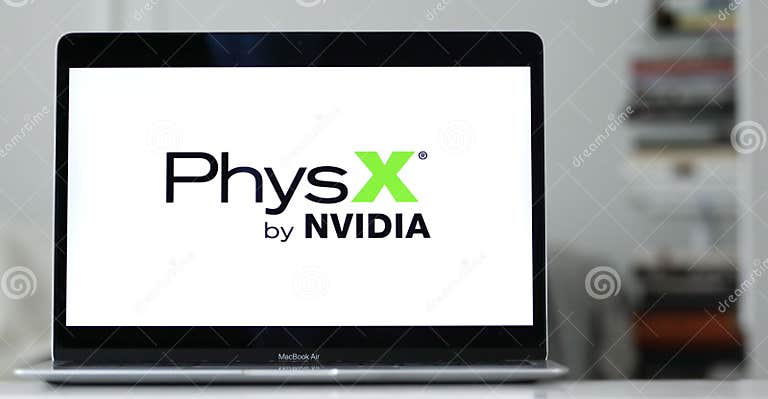 PhysX by Nvidia Logo on Computer Screen Editorial Stock Photo ...