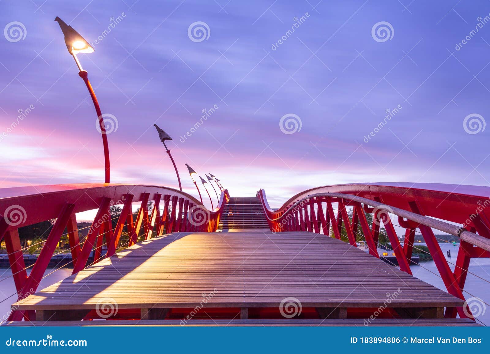 Phython Bridge in Amsterdam, the Netherlands Stock Photo - Image of ...