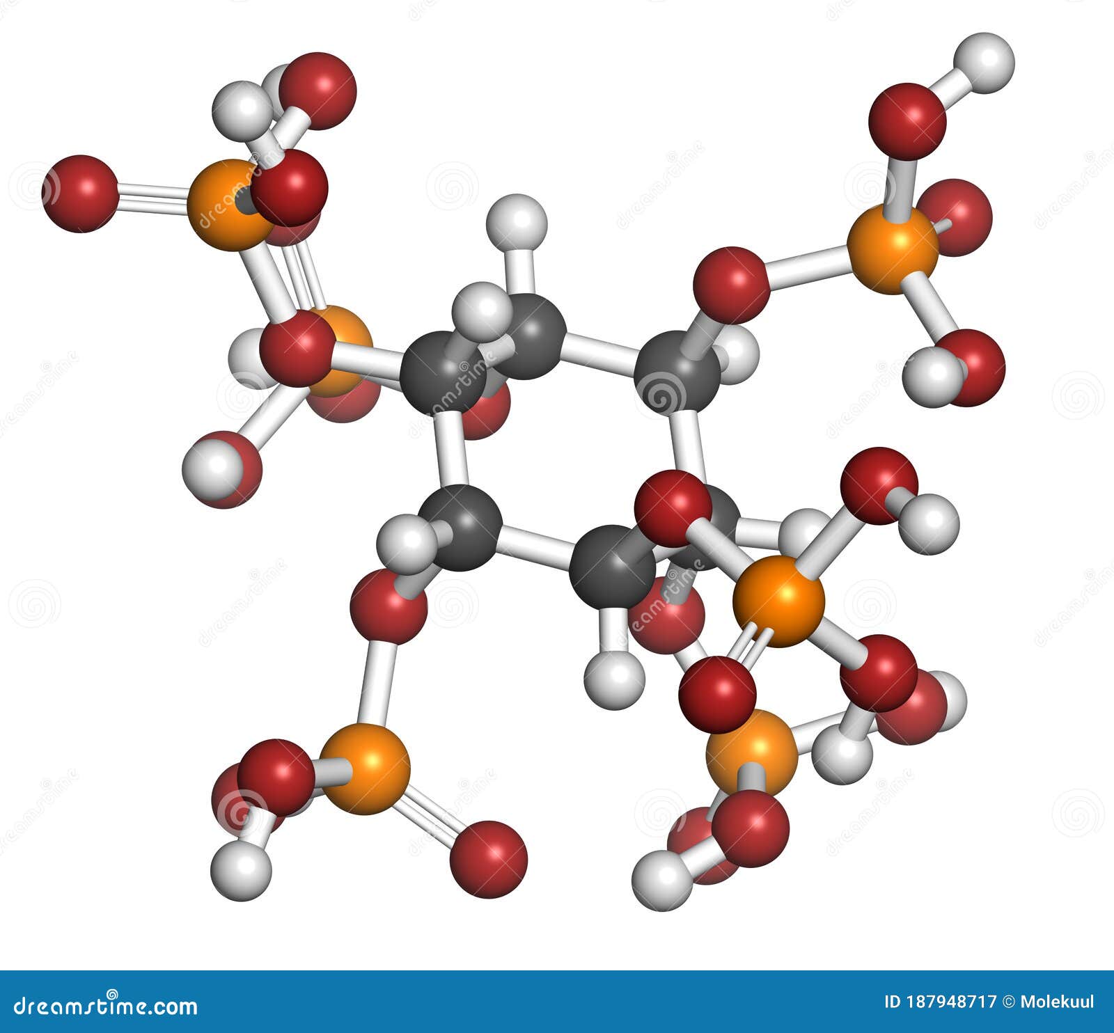 Phytic Acid Hexakisphosphate, IP6, Phytate Molecule. Present in Seeds ...