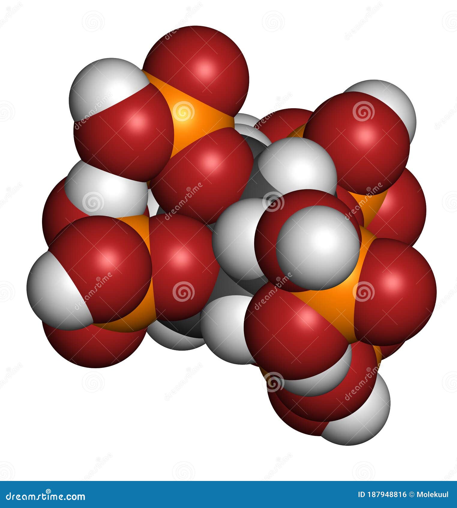 Phytic Acid Hexakisphosphate, IP6, Phytate Molecule. Present in Seeds ...