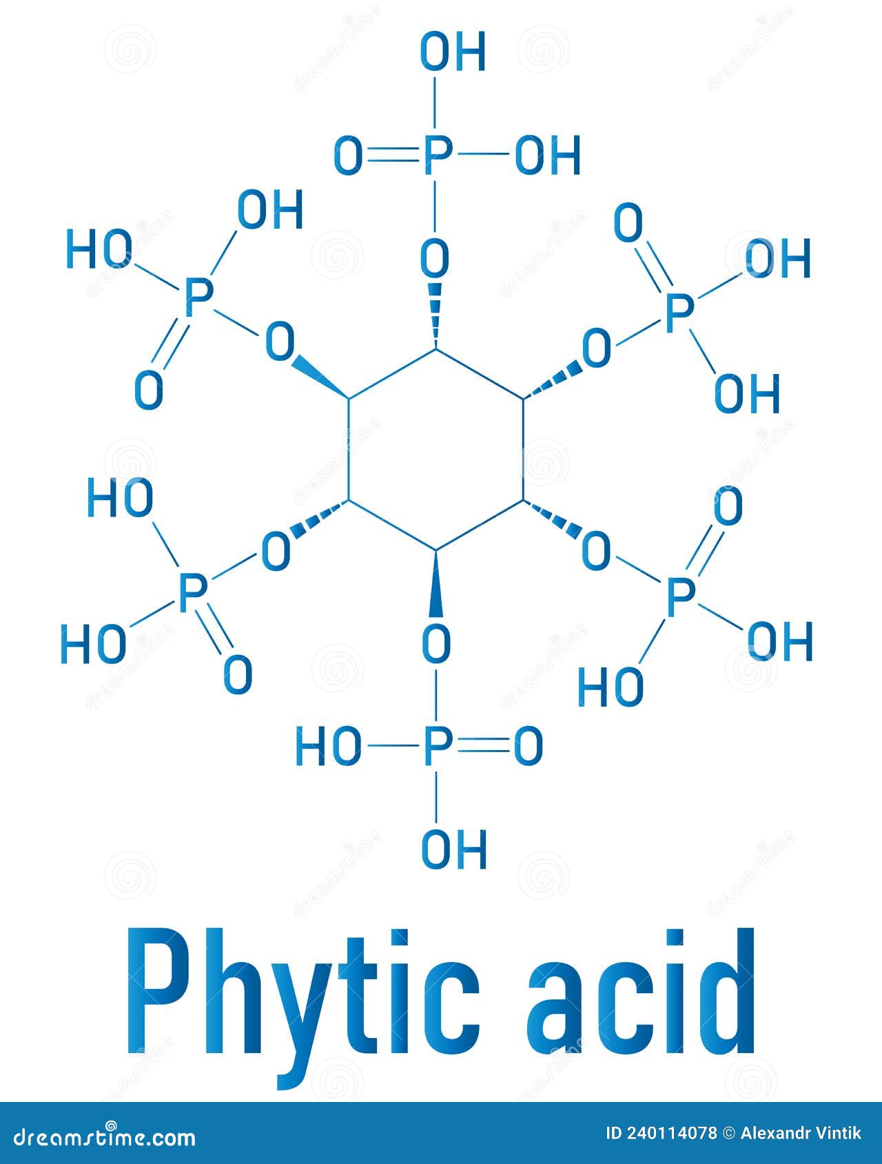 Phytic Acid, Hexakisphosphate, Phytate. Molecular Model, 3d Rendering ... Phytic Acid, Hexakisphosphate, Phytate. Molecular Model, 3d Rendering ...
