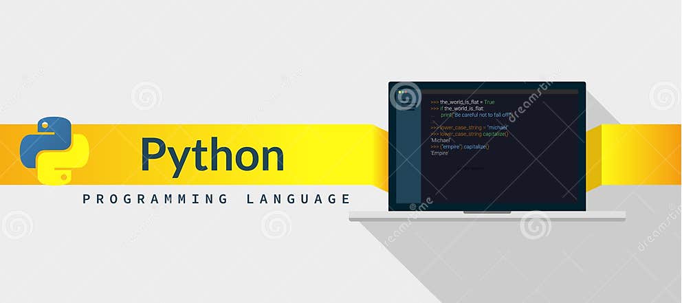 Phyton Programming Language with Script Code on Laptop Screen, Programming Language Code ...