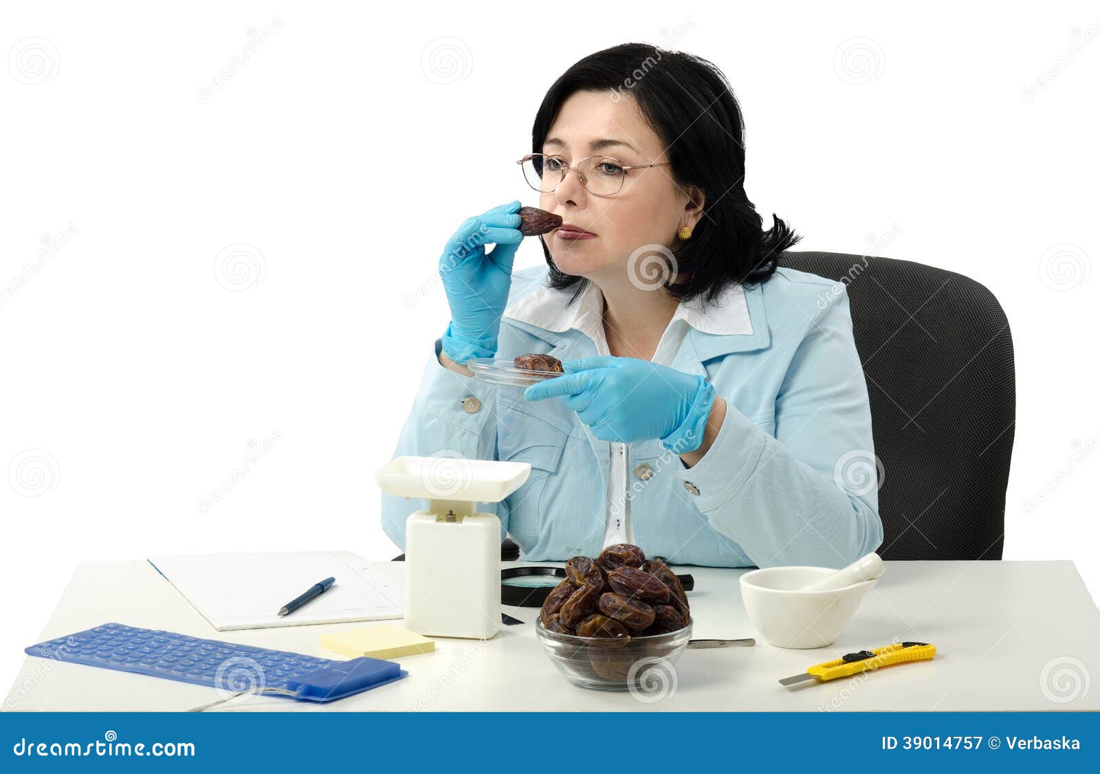 Phytosanitary Engineer Smelling Dates Stock Image - Image of dates ...