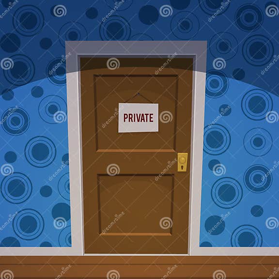 Pièce privée illustration de vecteur. Illustration du agrafe - 43529116