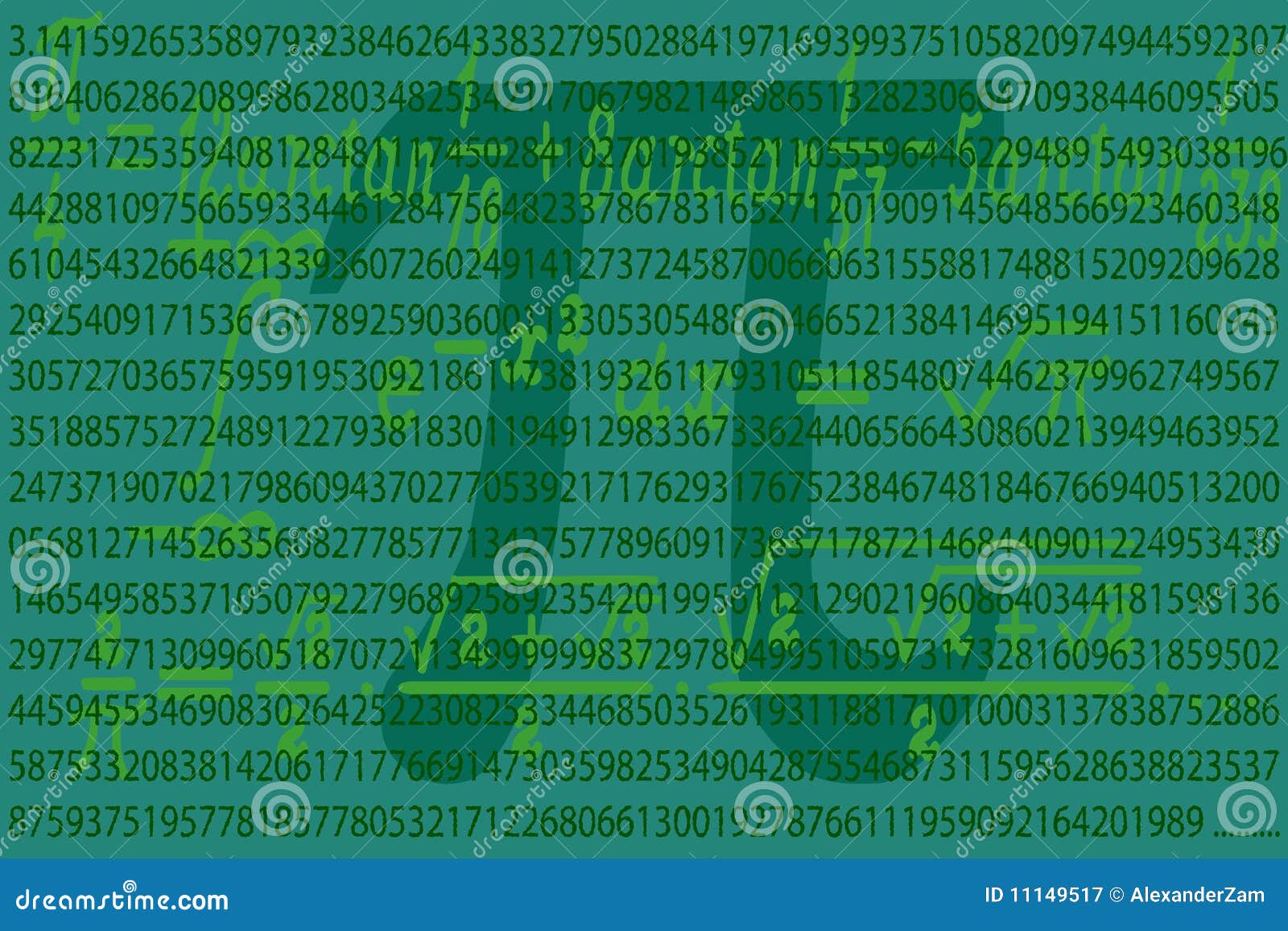 Pi stock vector. Illustration of backdrop, pattern, digit - 11149517