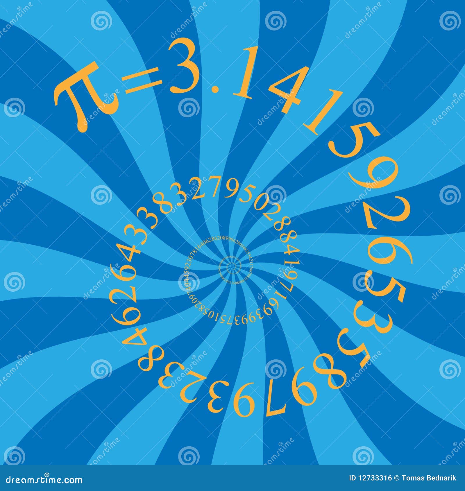 Pi stock vector. Illustration of geniality, graphic, background - 12733316