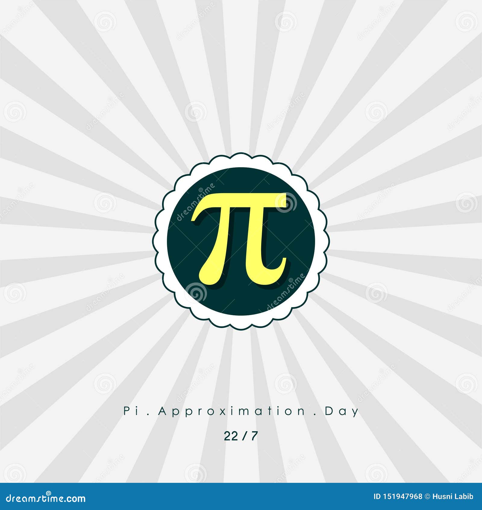 Pi Approximation Day stock illustration. Illustration of greek - 151947968